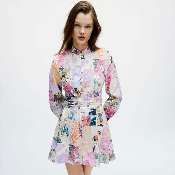 Zara | Dresses | Zara Floral Print Dress | Poshmark